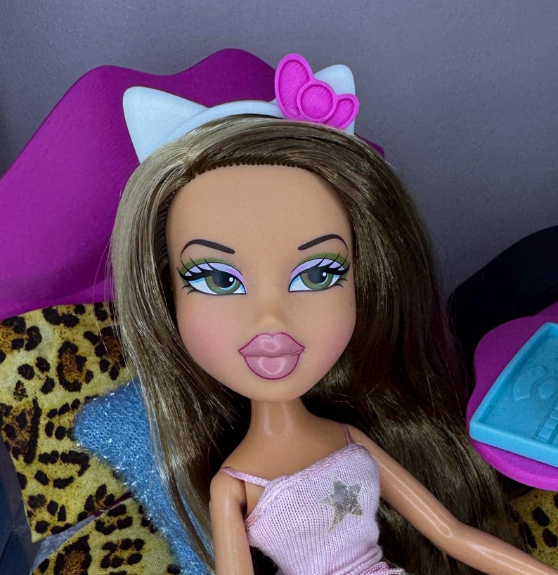 DIGITAL STL File 3D Print- Bratz DIY Pretty Kitty Headband in Filament ...