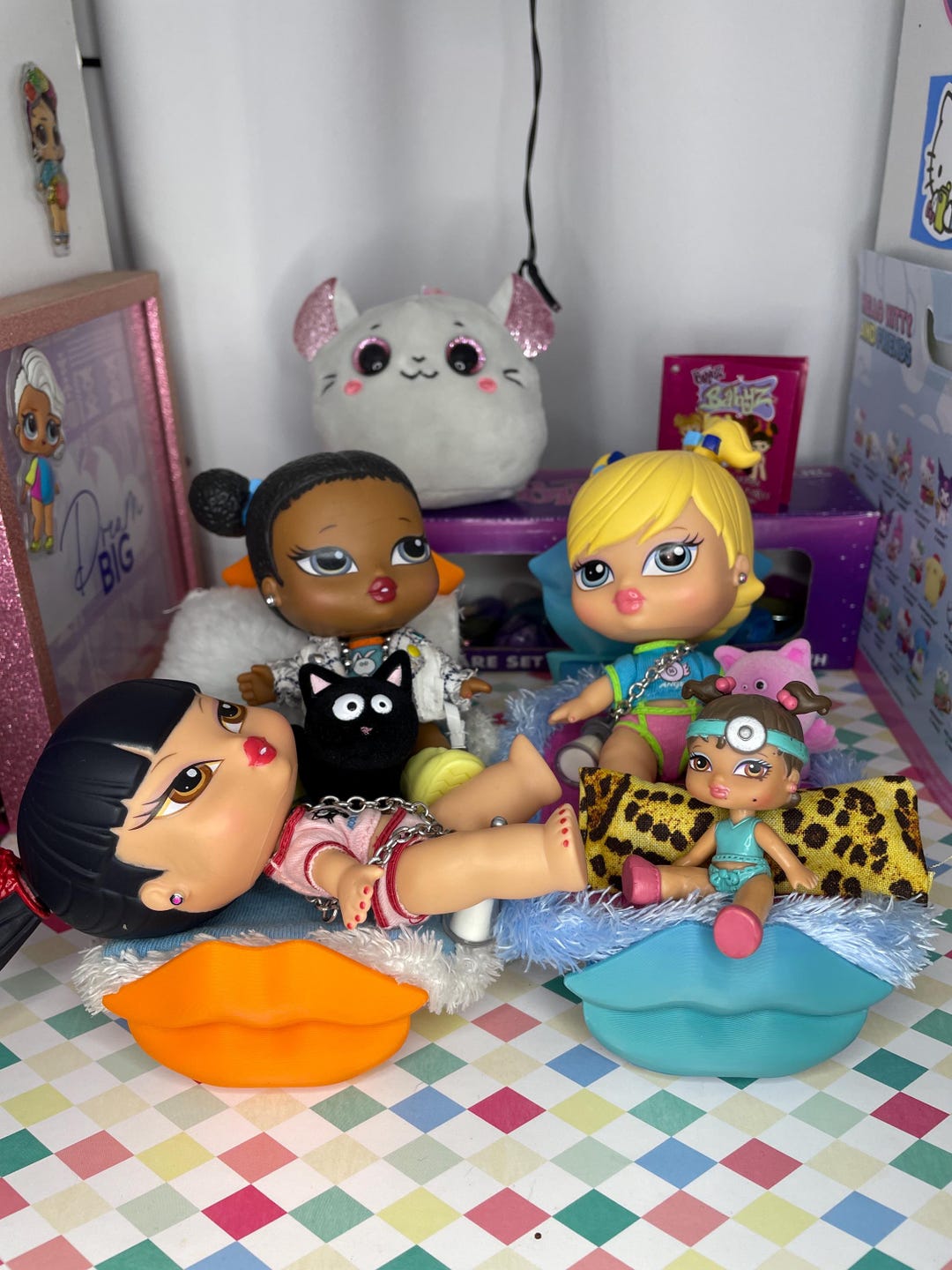 SMALL- Bratz Babyz Lips Bed 3D Printed Replica Funky Fashion Furniture ...