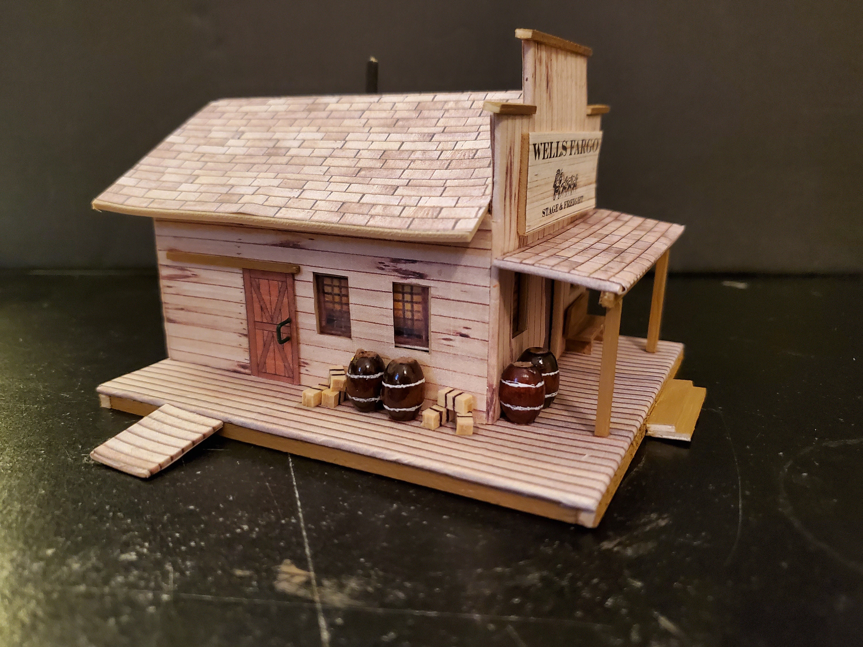 HO 1:87 Scale Old West Wells Fargo Stage Depot - Etsy