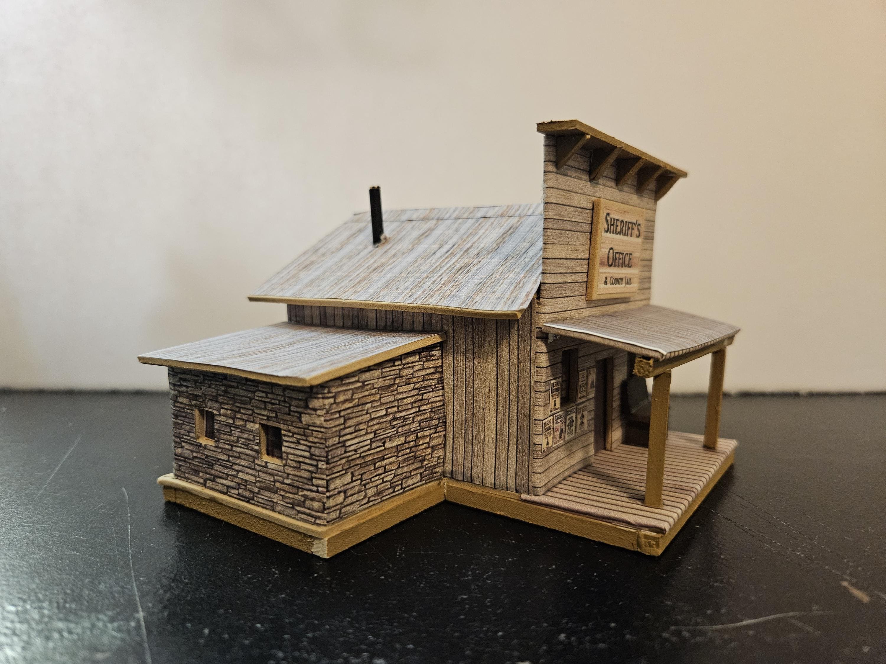 HO 1:87 Scale Sheriff's Office & Jail - Etsy