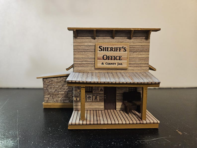 HO 1:87 Scale Sheriff's Office & Jail - Etsy