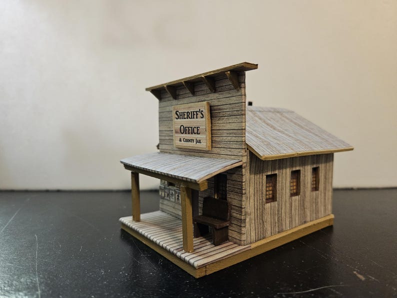 HO 1:87 Scale Sheriff's Office & Jail - Etsy