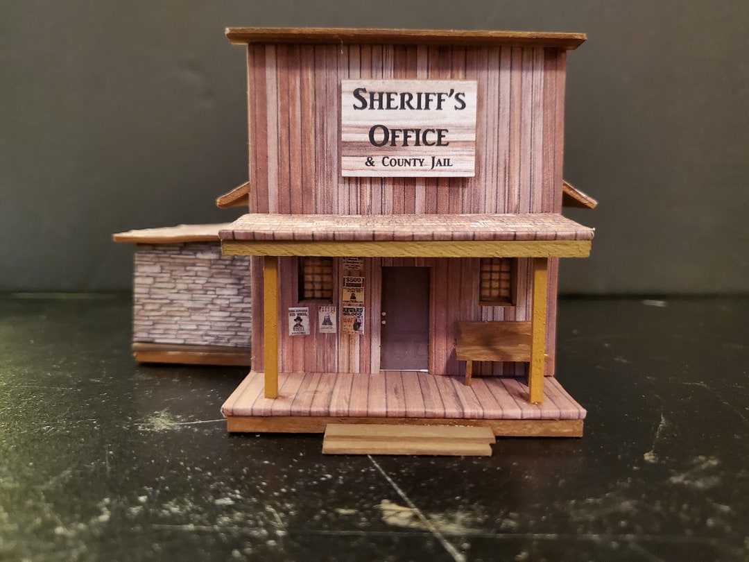HO 1:87 Scale Sheriff's Office & Jail - Etsy