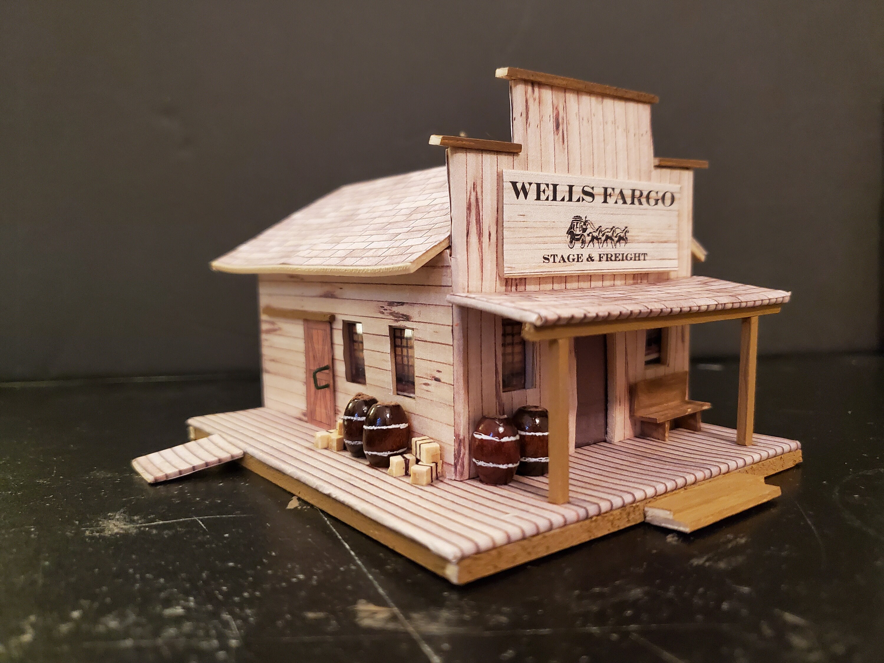 HO 1:87 Scale Old West Wells Fargo Stage Depot - Etsy