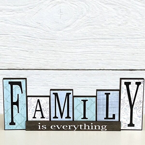 Family Block Letters - Etsy