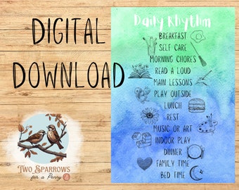 Editable Daily Rhythm Template Schedule Template Google Docs - Etsy