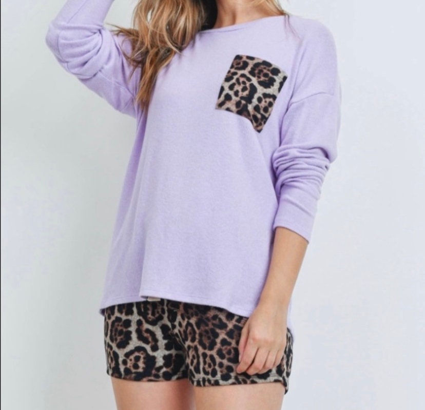 Pajama Set, Pajama, Pajama Sets, Pajama Set Women, Leopard Print Pajama ...