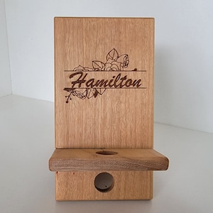 Handmade Solid Wood Phone Stand: Walnut, Maple, Cherry - Free ...