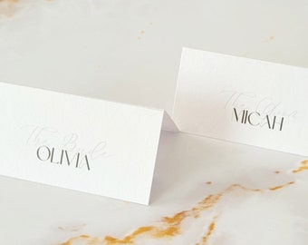 Grey Place Cards - Etsy