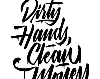Dirty Money Sticker - Etsy