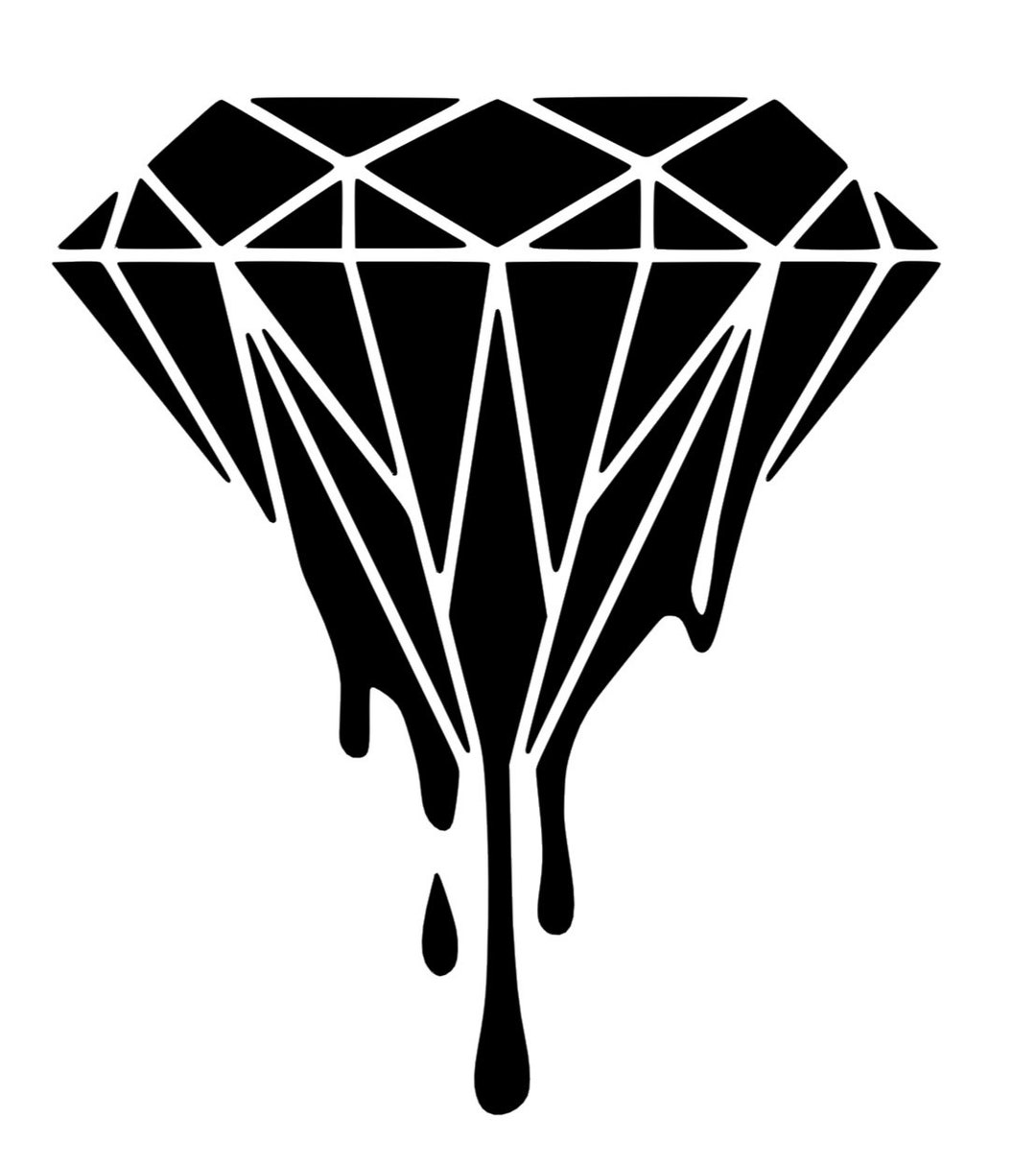 Dripping Diamond Car Decal- Truck Decal Sticker - Etsy