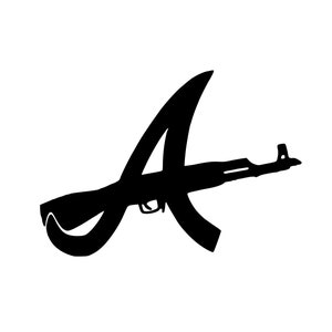 Atlanta Braves Decal | Ak-47 Braves Car Decal | Truck Sticker ...