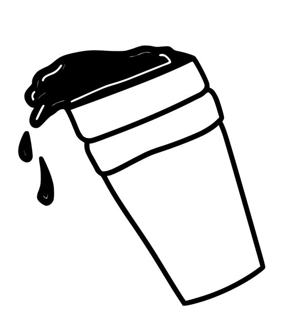 Lean in My Cup Car Decal Spilled Drink Truck Sticker - Etsy