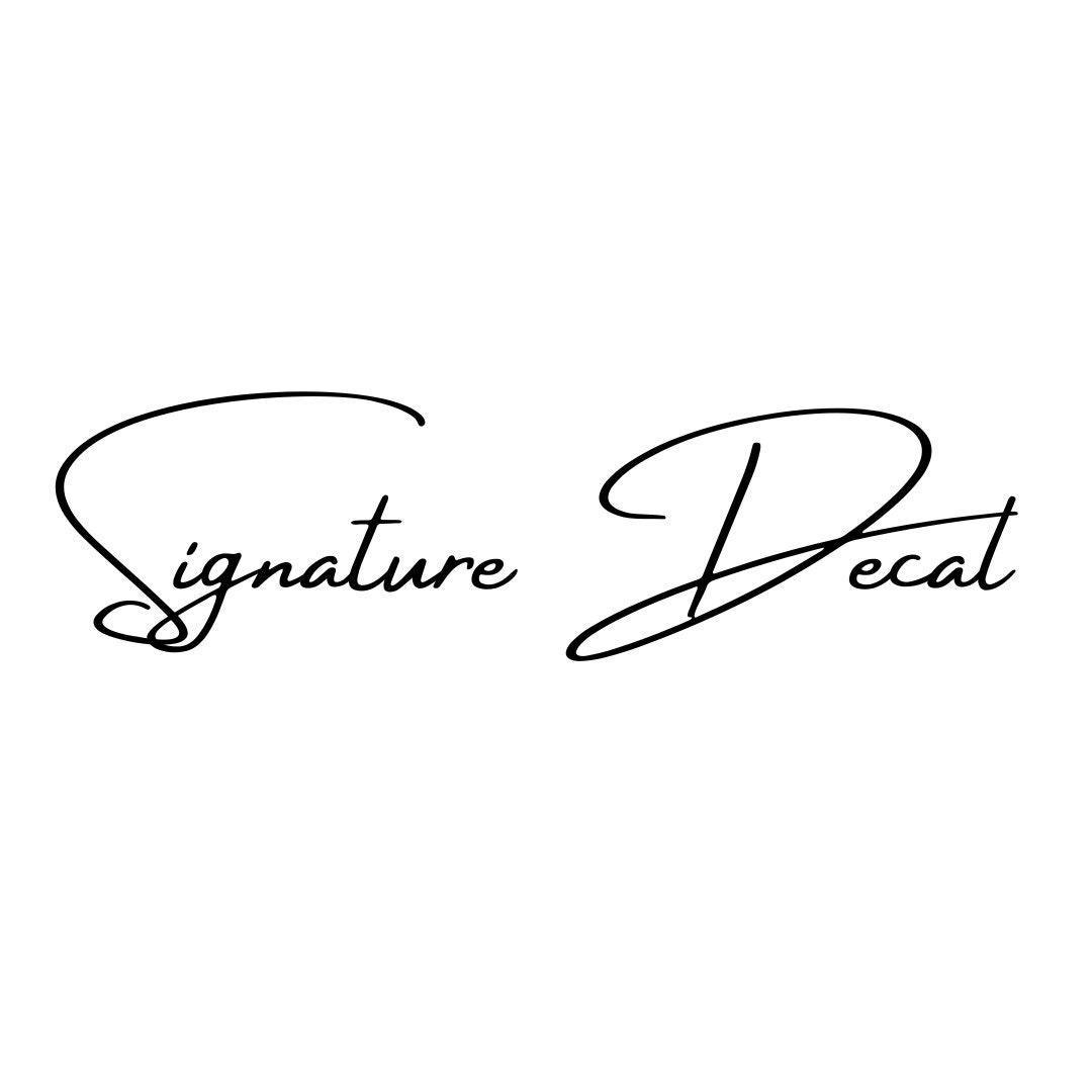 Custom Name Signature Banner- Car & Truck Decal Sticker - Etsy