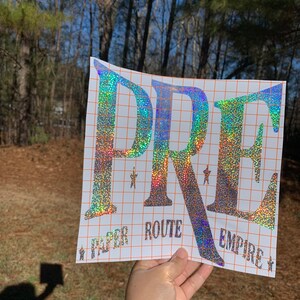 Paper Route Empire Vinyl Car Decal P.R.E - Etsy