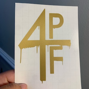 4PF Vinyl Car Decal- Four Pockets Full Car Decal - Etsy