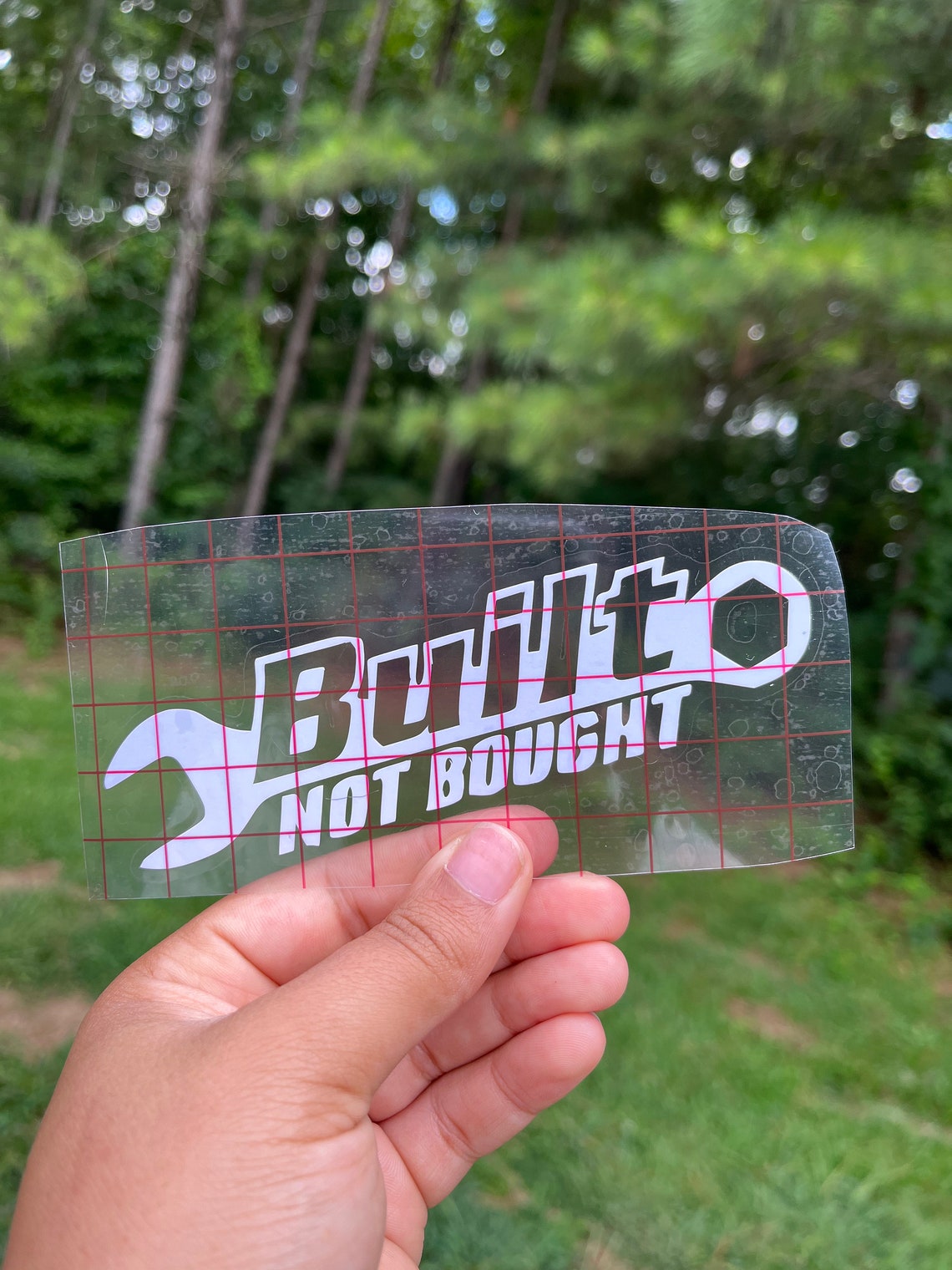 Built Not Bought Car Decal Vinyl Decal Sticker Truck Decal - Etsy