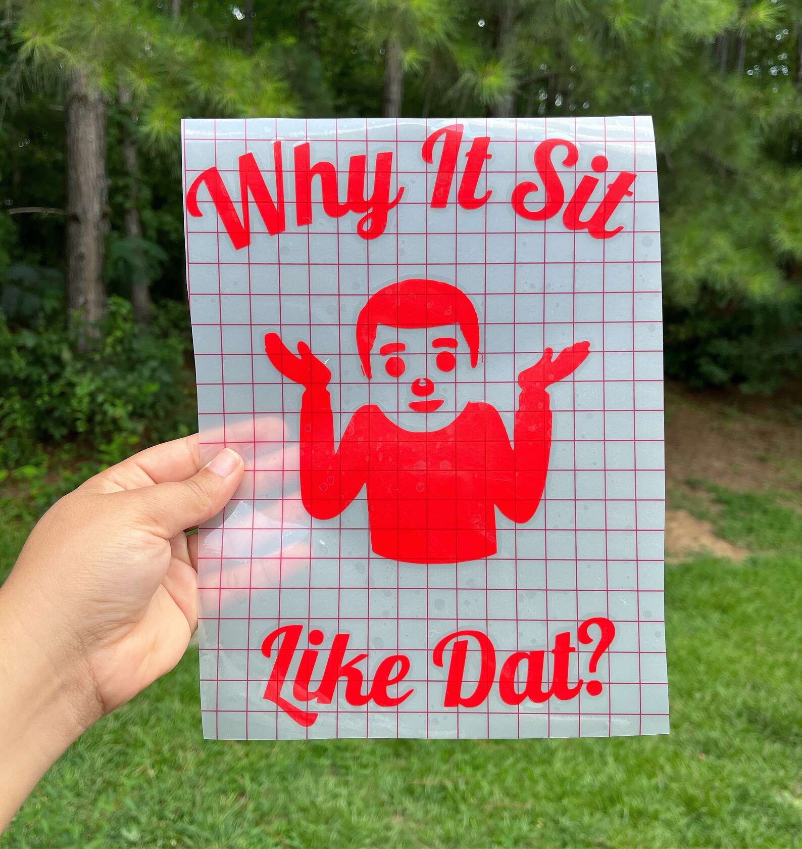 Why It Sit Like That Decal- Truck Decal Sticker - Etsy