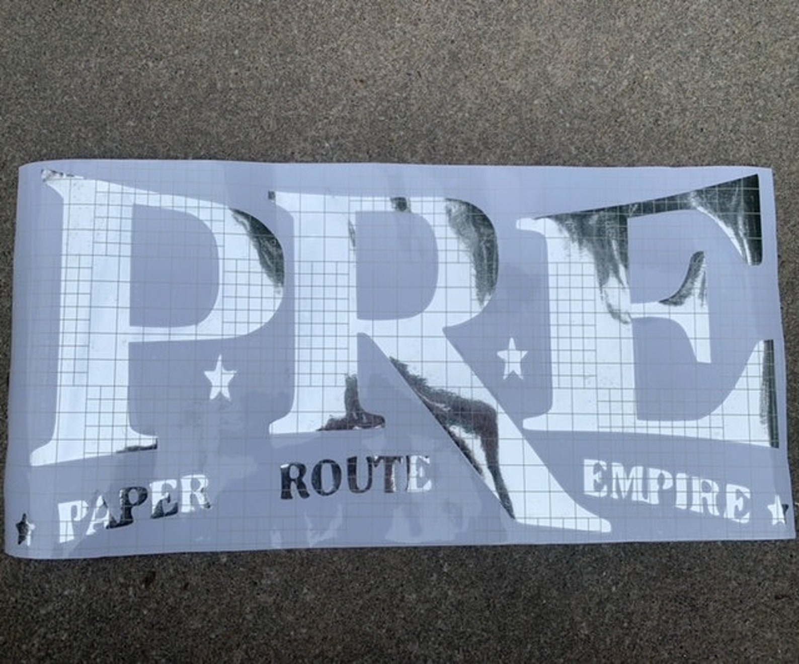 Paper Route Empire Vinyl Car Decal P.R.E - Etsy