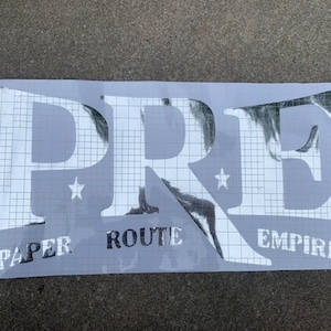 Paper Route Empire Vinyl Car Decal- P.R.E - Etsy