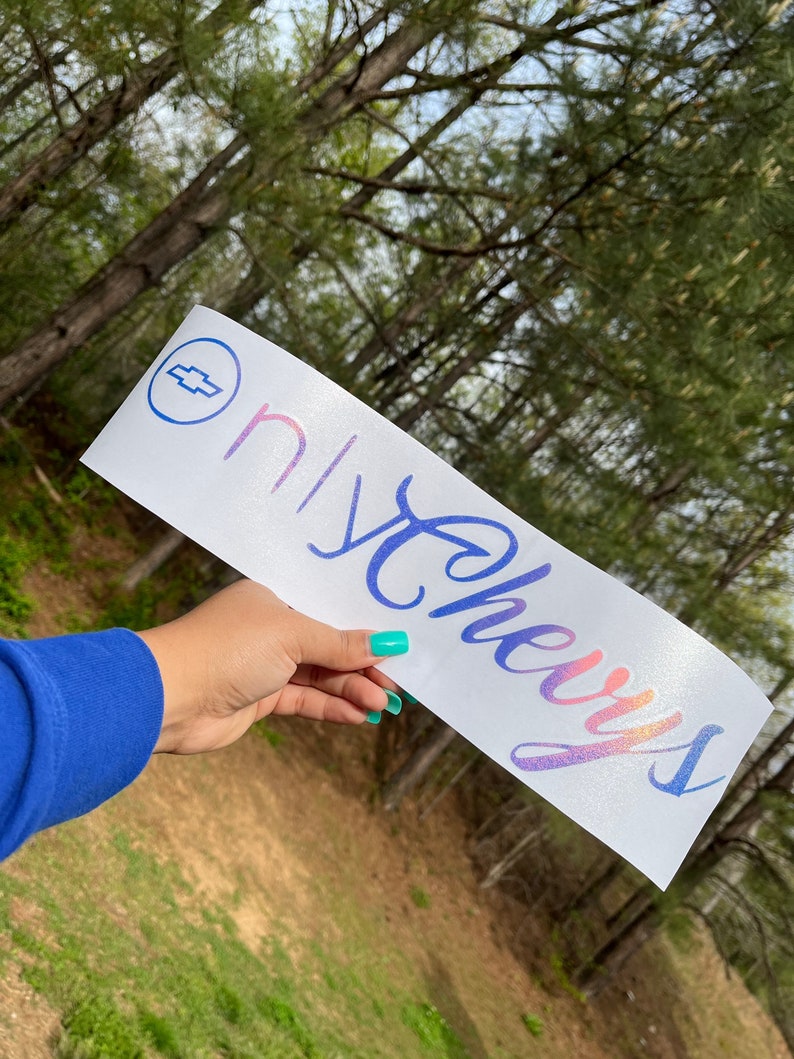 Only Chevy's Car Decal- Onlychevy's Truck Decal Sticker - Etsy
