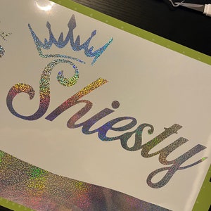 Custom Name Crown Vinyl Decal - Personalized Sticker - Etsy