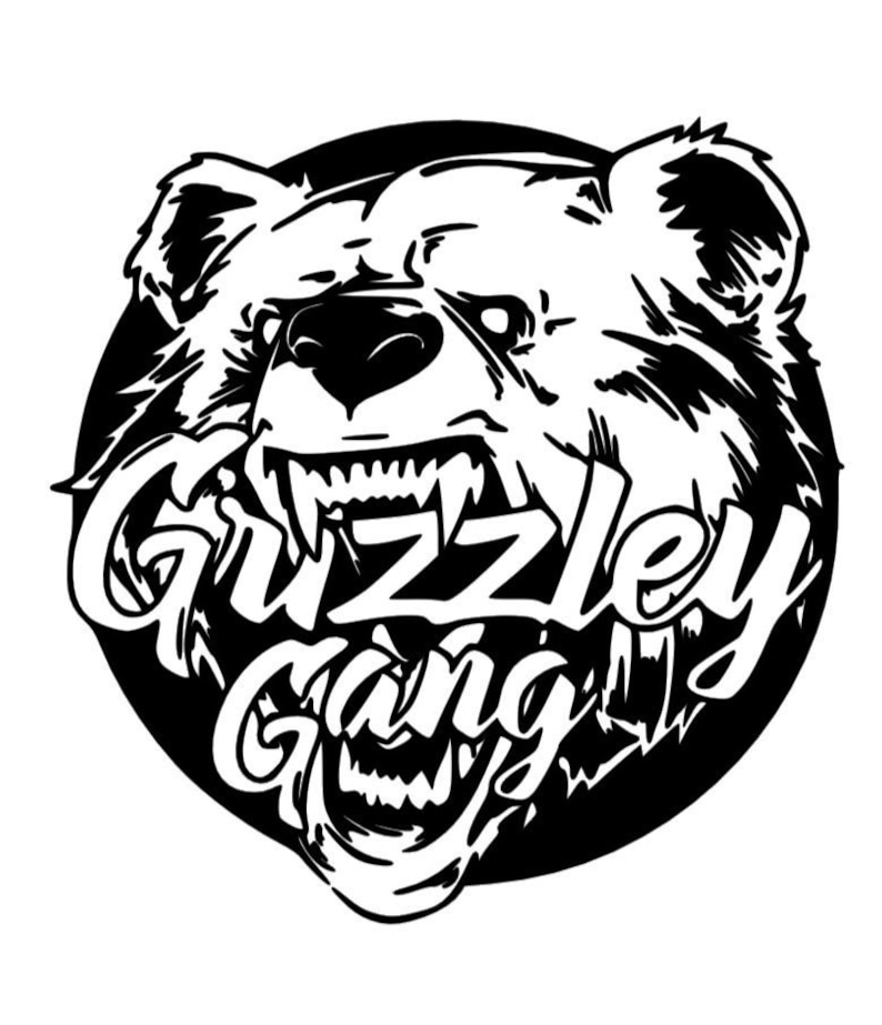 Grizzly Bear Vinyl Decal- Grizzly Gang Decal Sticker - Etsy