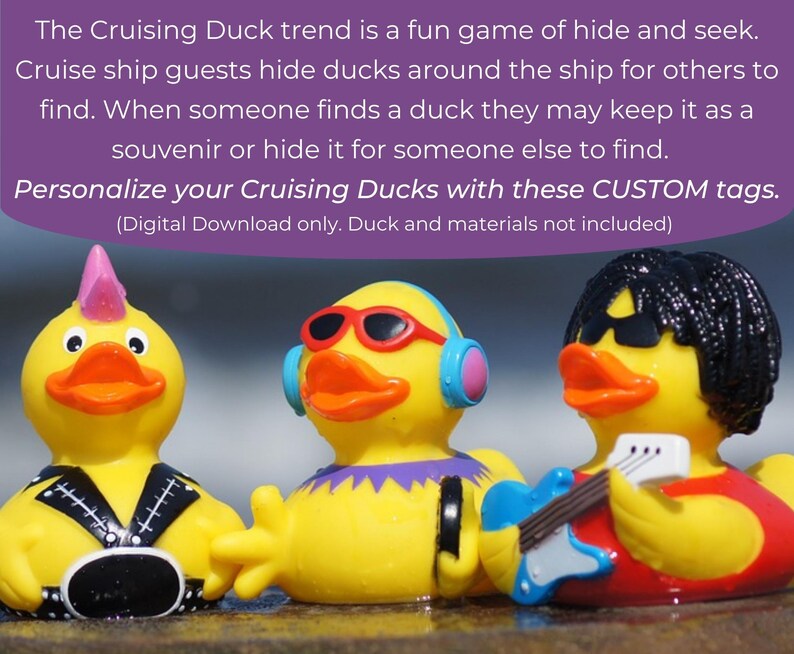 Celebrate Mardi Gras With Personalized Cruising Duck Tags - Etsy