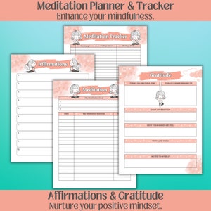 Yoga Journal, Yoga Planner, Mindfulness Journal, Meditation Journal ...