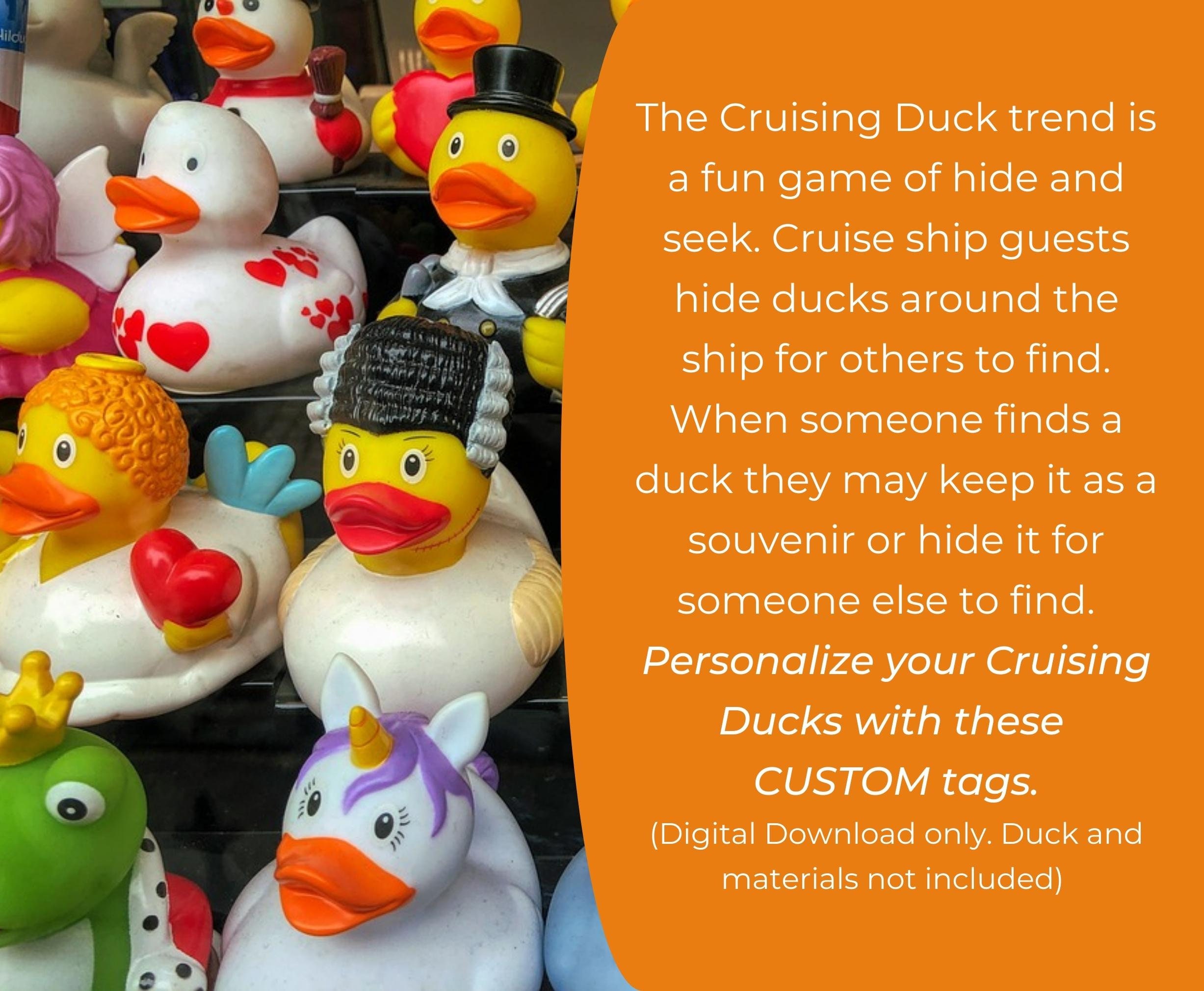 Halloween Cruising Duck Tags Custom Cruise Duck Tags - Etsy