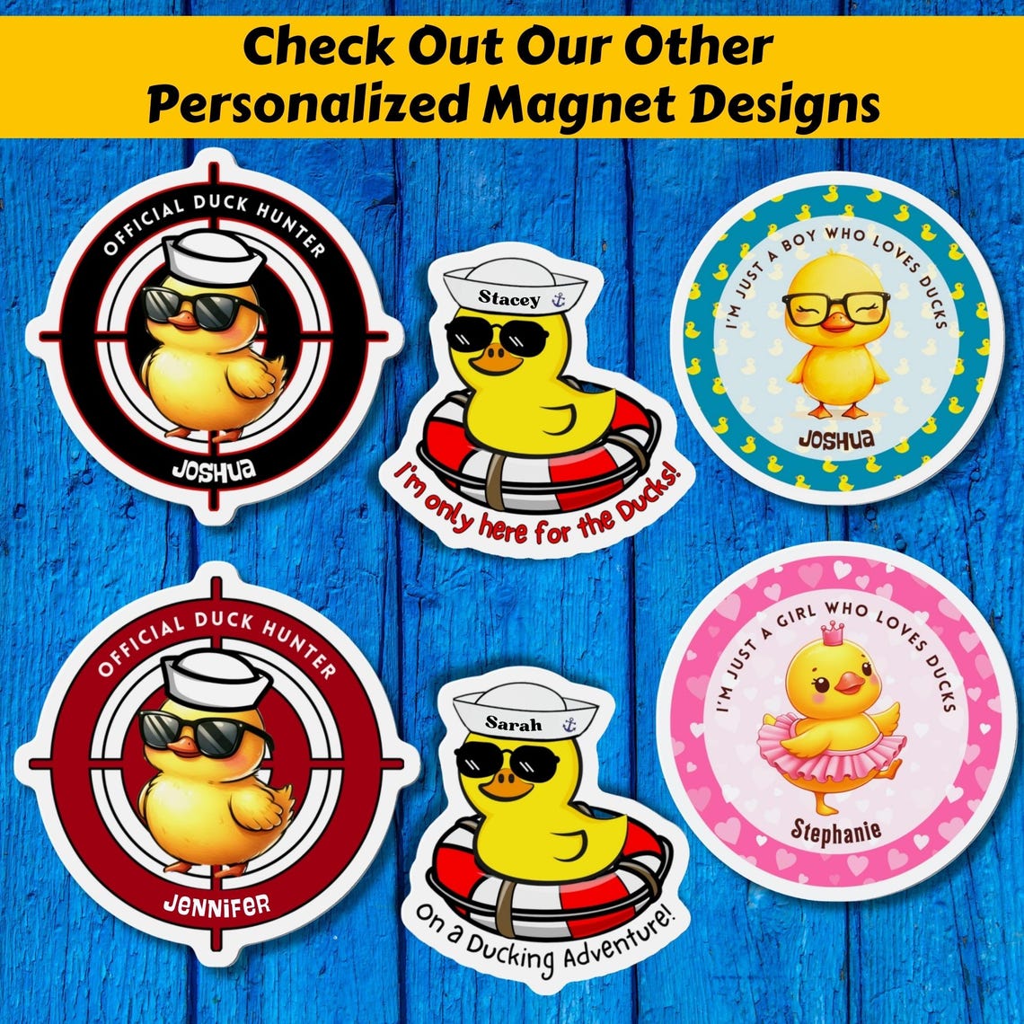 Cruise Door Magnet – Personalized With Your Name, Rubber Duck Magnets ...