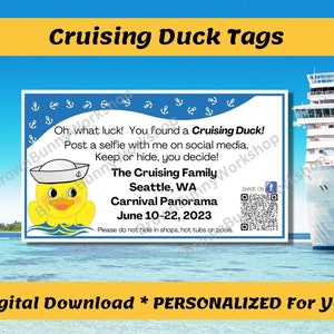 Custom Cruising Duck Tags Personalized Cruising Duck Tags - Etsy