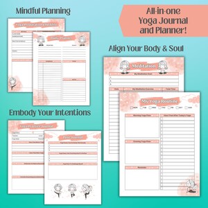 Yoga Journal, Yoga Planner, Mindfulness Journal, Meditation Journal ...