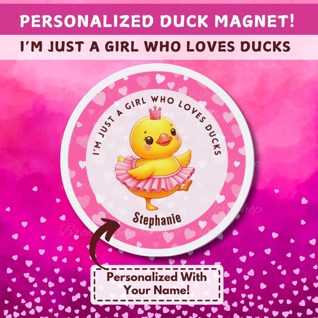 Personalized Magnet, Rubber Duck Magnet, Perfect Custom Magnets for ...