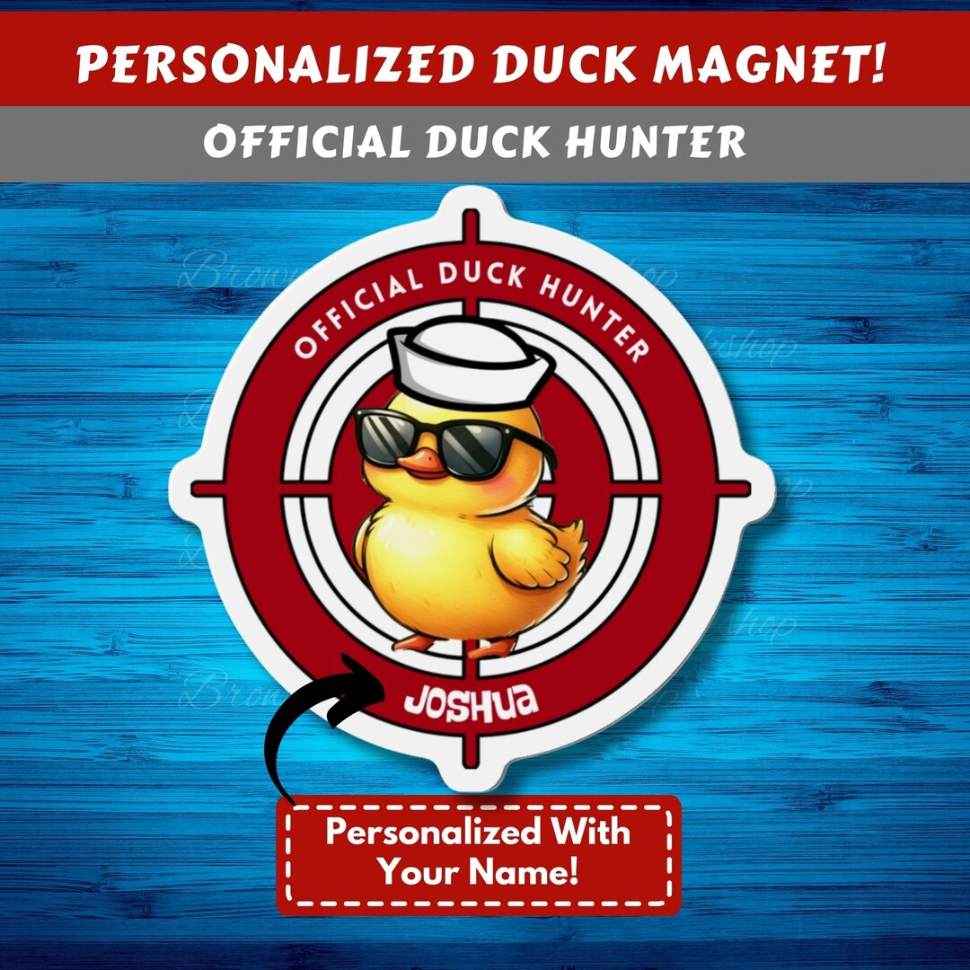 Personalized Magnets, Cruising Duck Magnets, Cruise Door Magnet, Custom ...