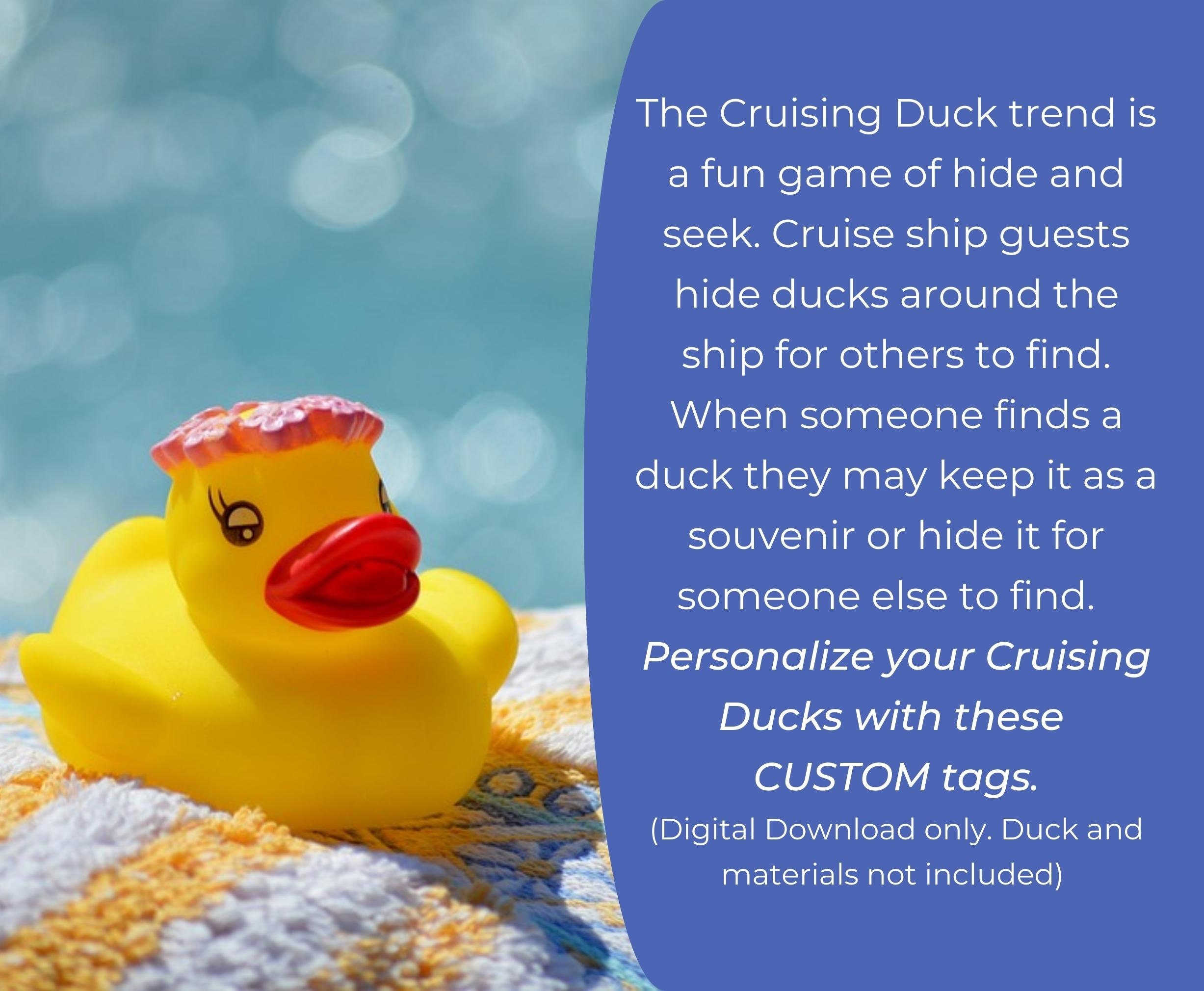 Summer Cruising Duck Tags Summer Cruise Vacation Duck Tags - Etsy