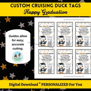 Graduation Cruising Duck Tags, Custom Duck Tags Personalized Just for ...