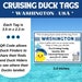 Custom Cruising Duck Tags, Washington USA Duck Tags, Personalized Duck ...