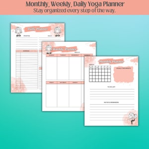 Yoga Journal, Yoga Planner, Mindfulness Journal, Meditation Journal ...