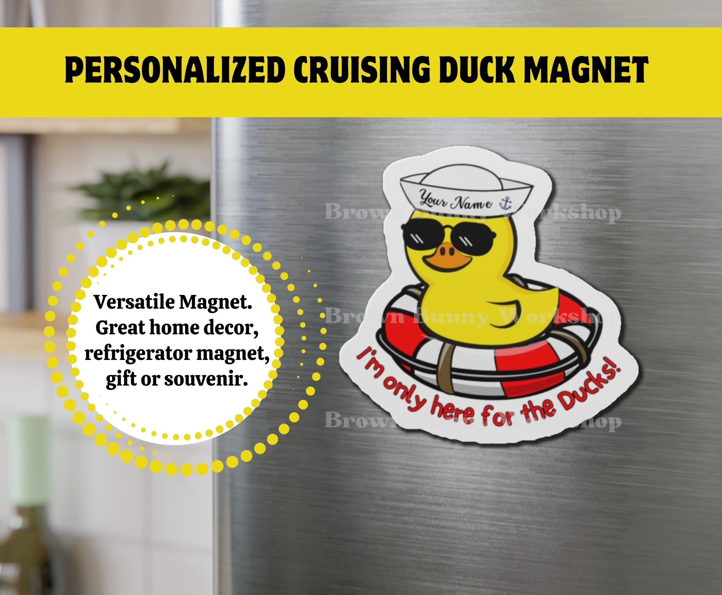 Personalized Cruise Door Magnets Cruising Duck Magnets - Etsy