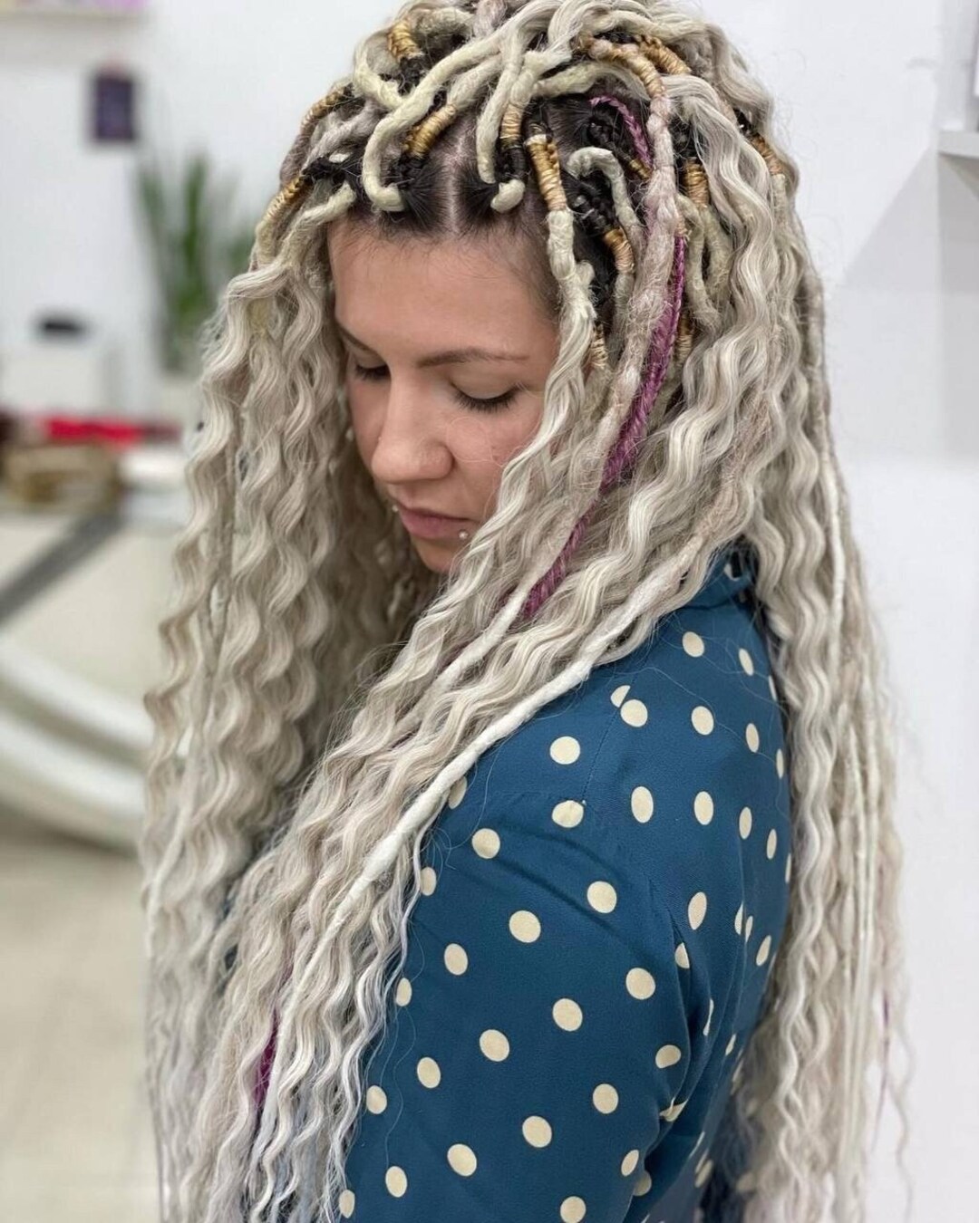 Curly Dreads Blond Curly Dreadlocks Blond Curly Dreads Ariel Dreads DE ...