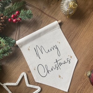 Merry Christmas Pennant/christmas Wall Hanging, Christmas Decor, Merry ...