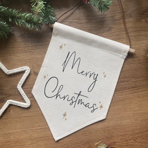 Merry Christmas Pennant/christmas Wall Hanging, Christmas Decor, Merry ...