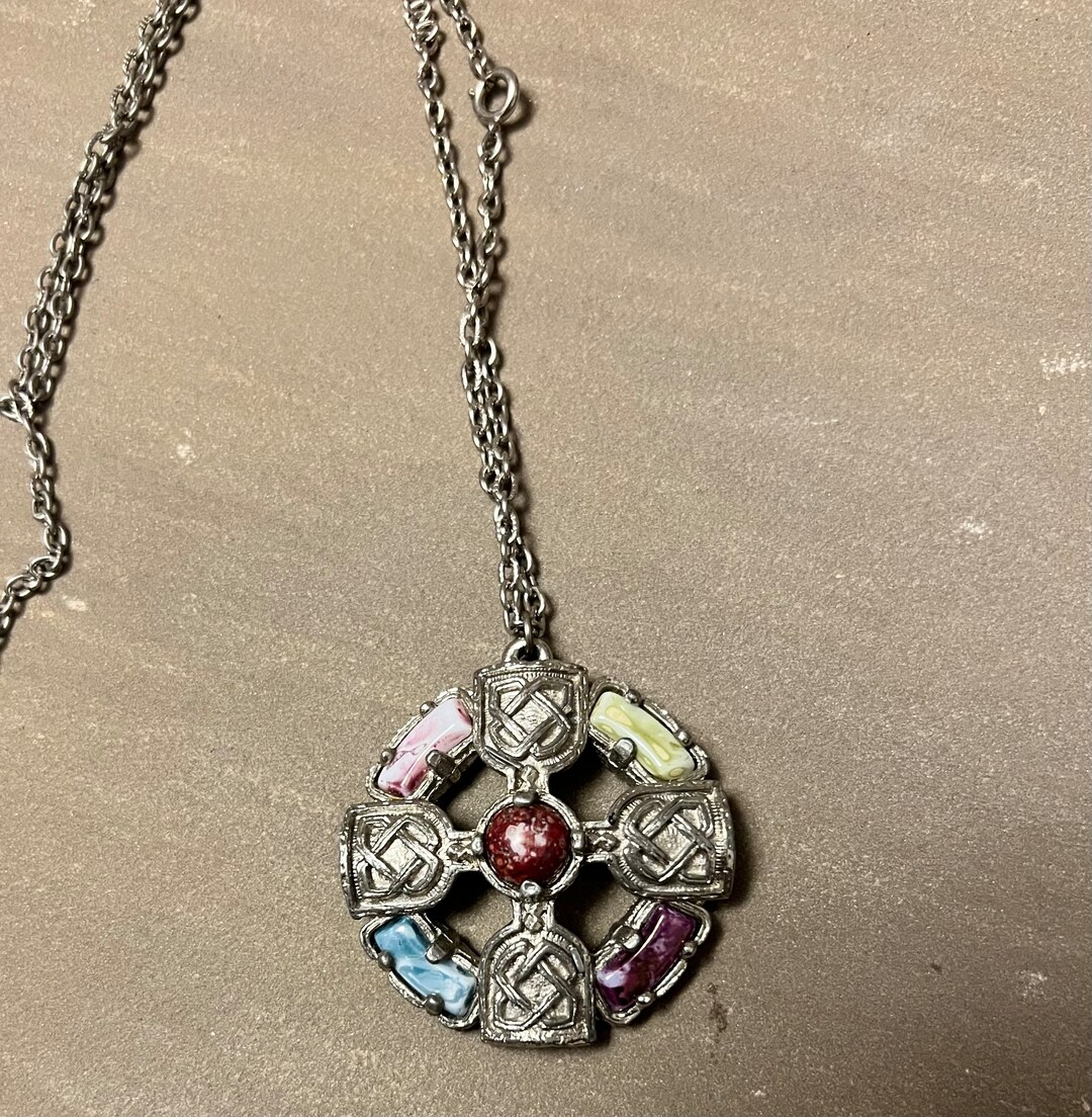 Vintage Celtic Cross Amulet - Etsy