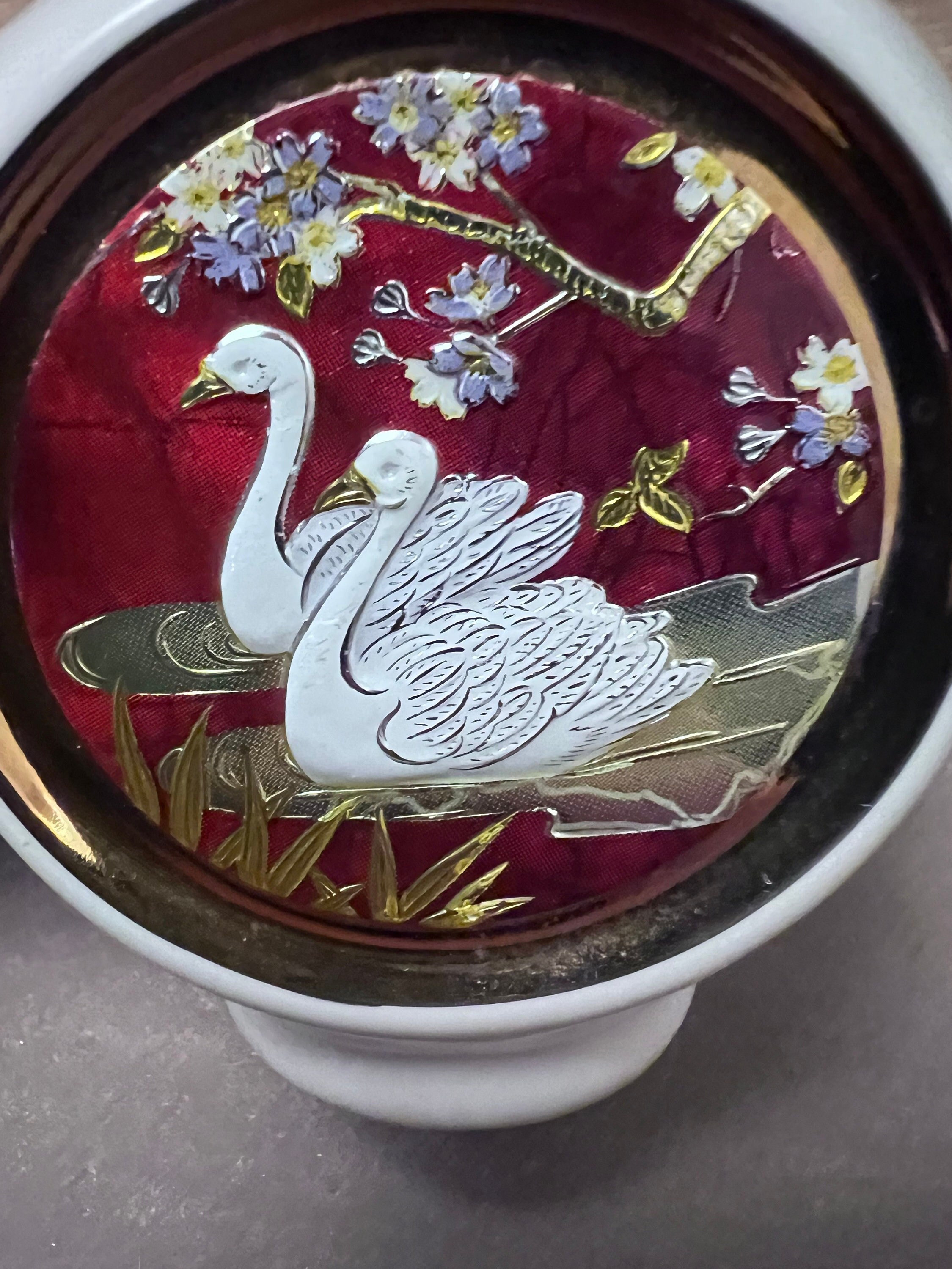 Japanese Chokin Art 24kt Gold Vase Vintage - Etsy UK