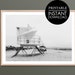 Beach Print, Black White Lifeguard Tower Printable, Beach Hut, Beach ...