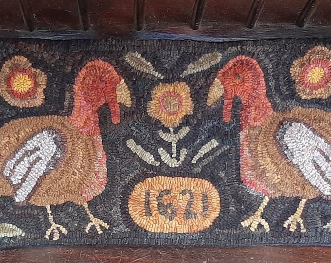 First Gathering, Full Size Rug Hooking Paper Pattern, 14" X 38 ...