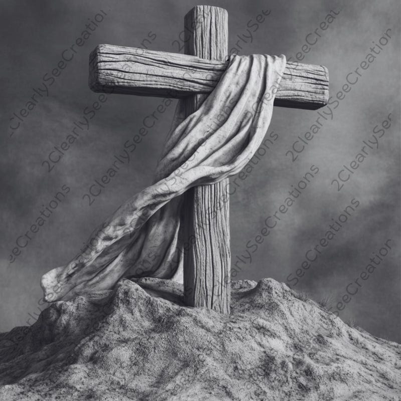 Draped Cloth Cross - Etsy