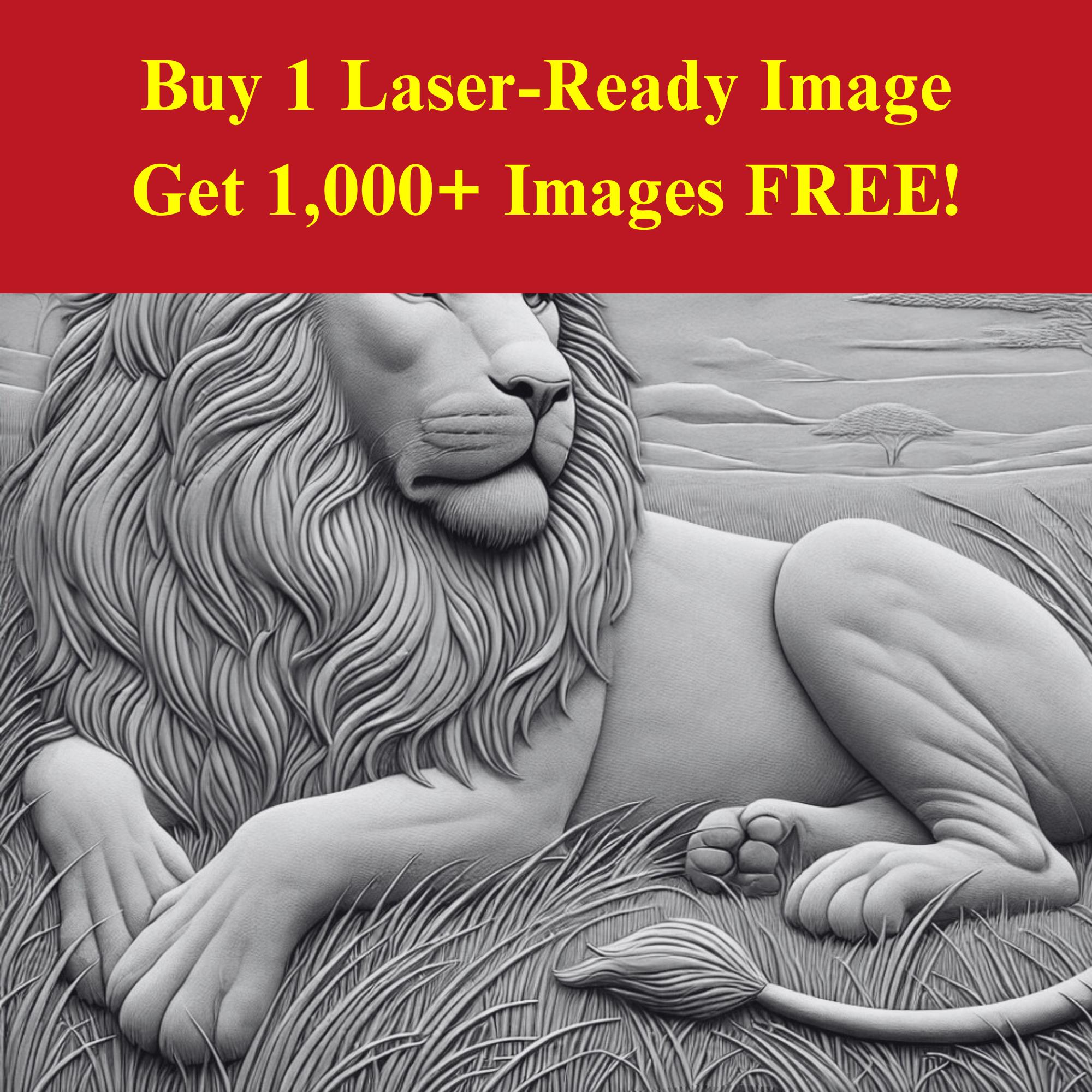 Lion King Image Laser Burn Slate File | Safari Scene Digital Download ...