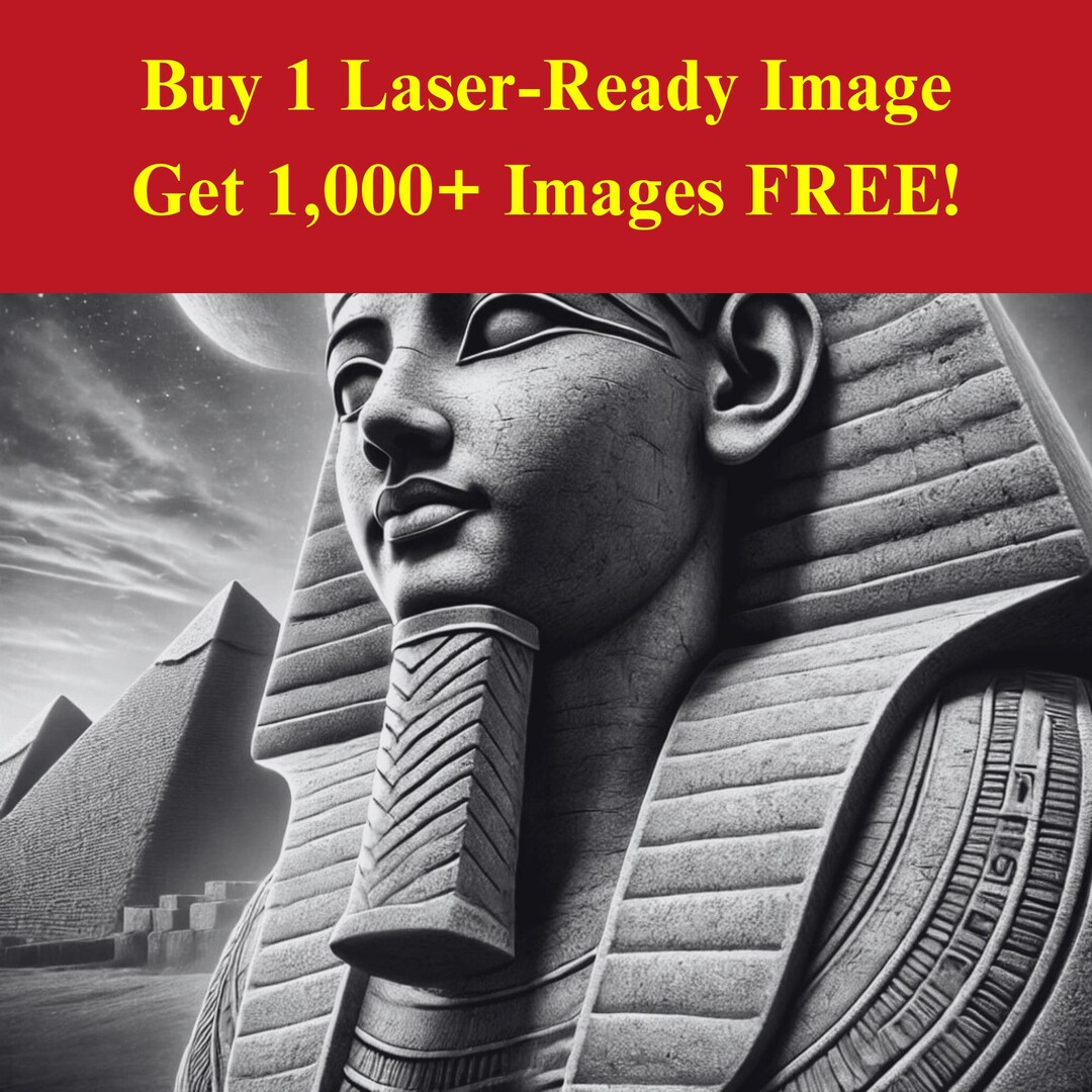 Pharaoh Image Laser Cut Burn Slate File | Egyptian Ancient Digital ...